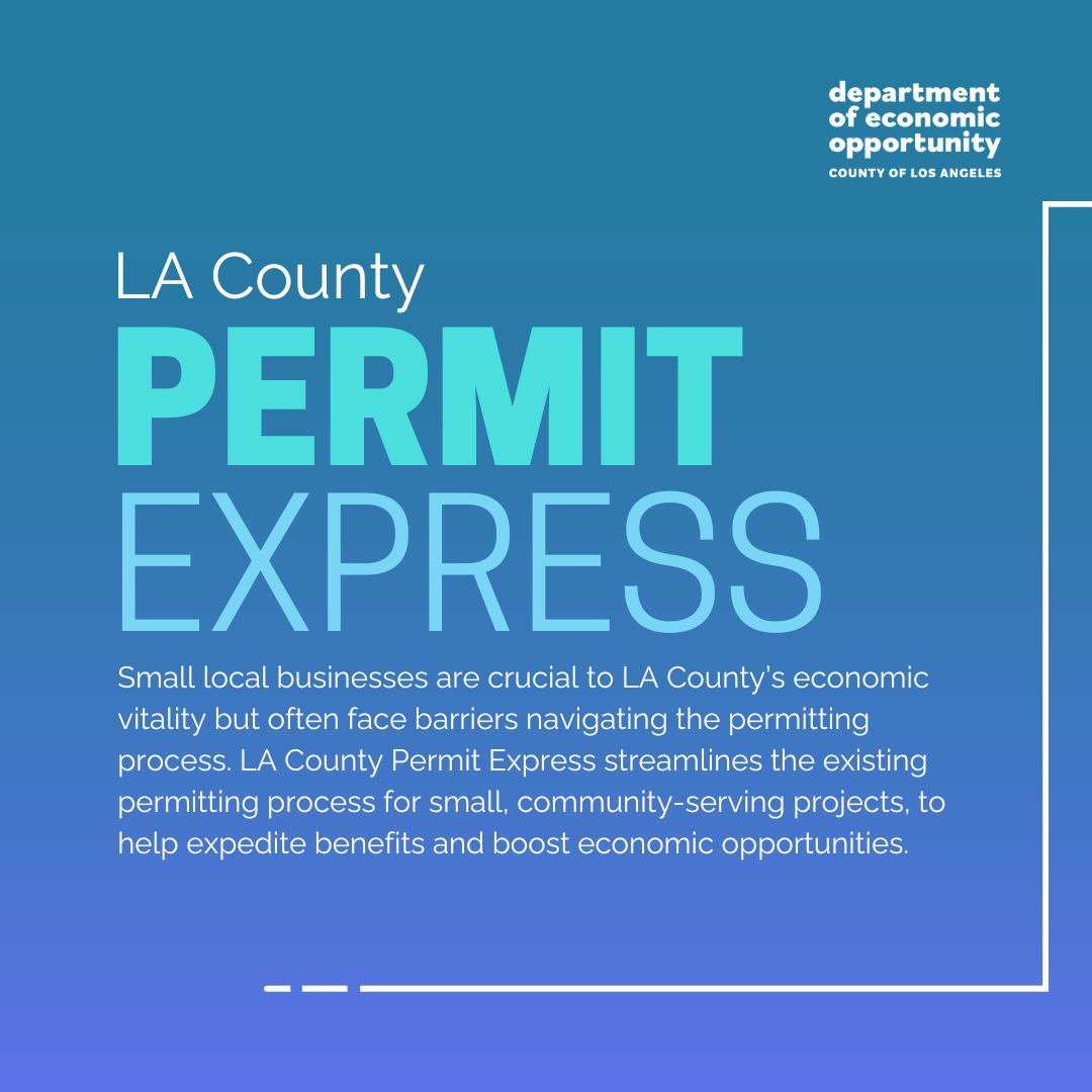 LA County Small Biz Permit Express - Department of Economic Opportunity